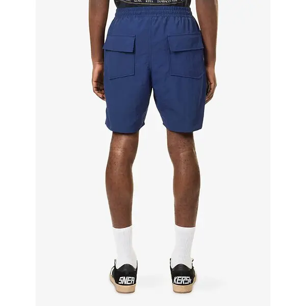 Rhude Logo Ripstop Nylon Shorts - Navy