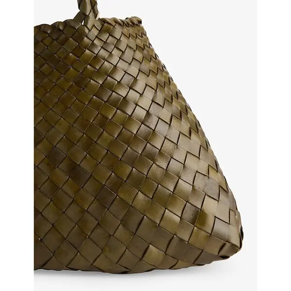 Dragon Diffusion Santa Croce Leather Top-handle Basket Bag
