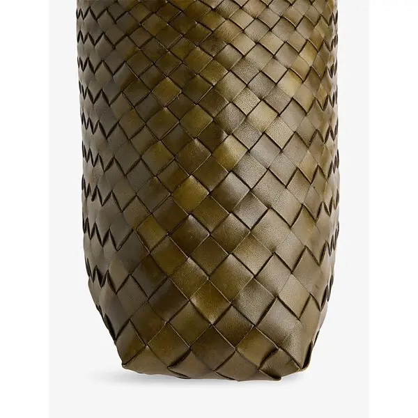 Dragon Diffusion Santa Croce Leather Top-handle Basket Bag