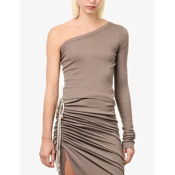 Rick Owens Ziggy Asymmetric Cotton Top