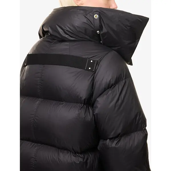Rick Owens Boxy Funnel-neck Puffer Jacket