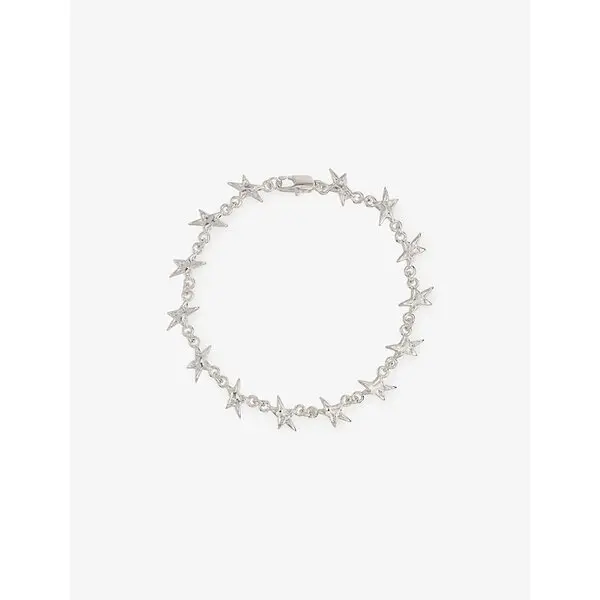 TWOJEYS Organic Star Sterling -plated Brass Bracelet