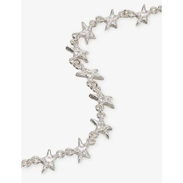 TWOJEYS Organic Star Sterling -plated Brass Bracelet