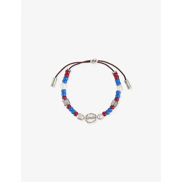 TWOJEYS Sunrise Beaded Superstar Sterling Silver-plated Brass Bracelet