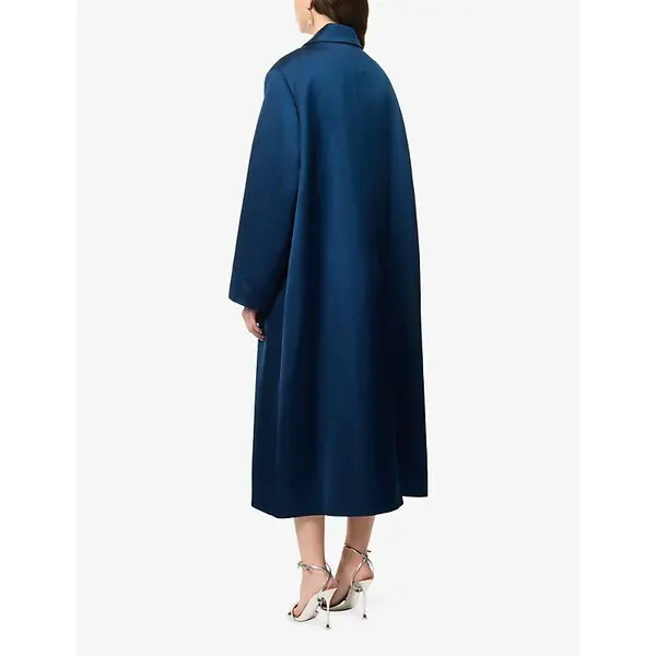 Erdem Floral Crystal-embroidered Satin Coat