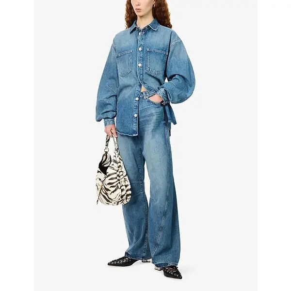 SAMSOE SAMSOE Saharpo Curved-leg Denim Jeans