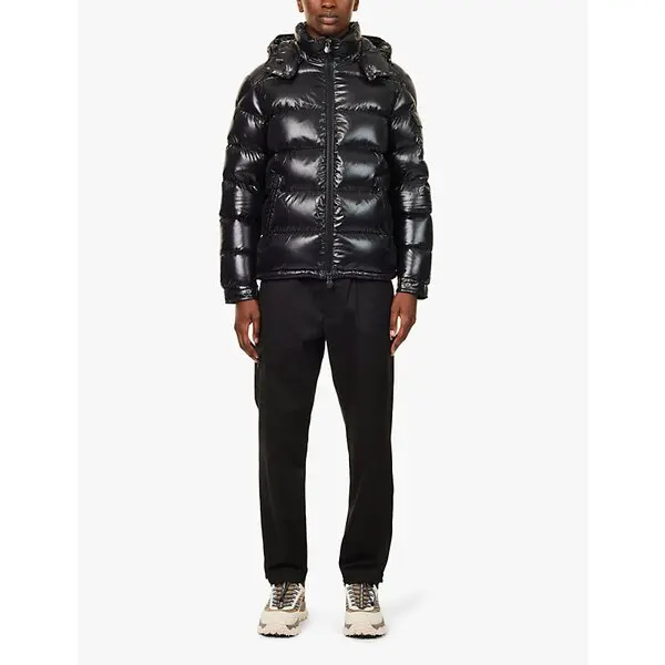 Moncler Maya Logo-patch Padded Puffer Jacket