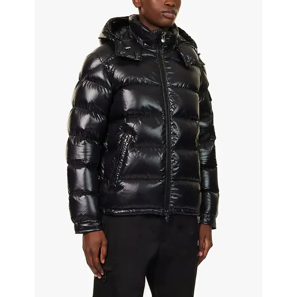 Moncler Maya Logo-patch Padded Puffer Jacket