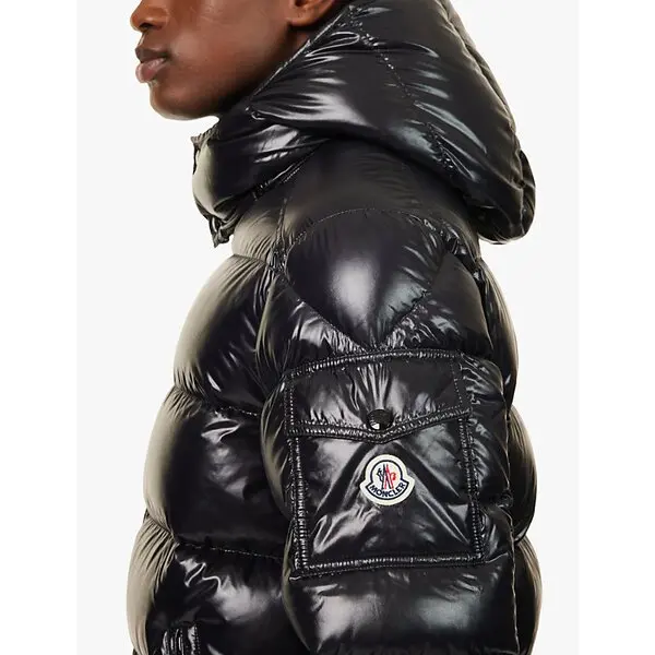Moncler Maya Logo-patch Padded Puffer Jacket