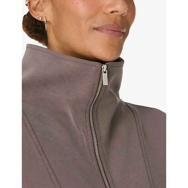 Sweaty Betty Half-zip Longline Jersey Sweatshirt