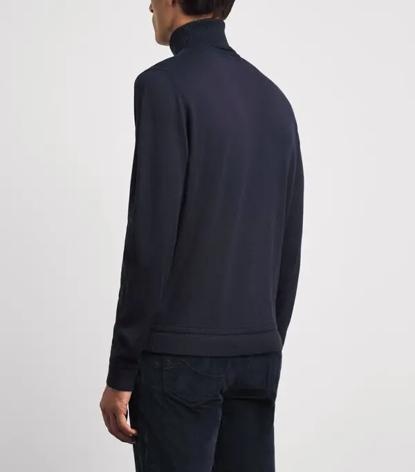 Jacob Cohen Wool-silk Rollneck Jumper
