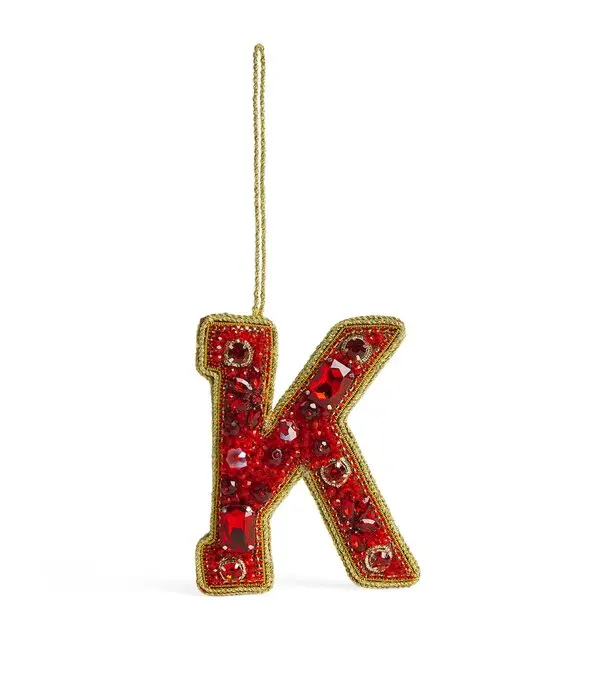 Tinker Tailor Embellished K Tree Decoration