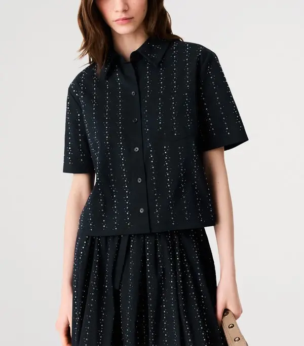 Maje Rhinestone-embellished Shirt