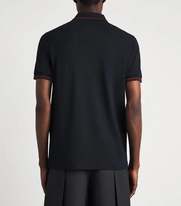 Fred Perry Cotton Twin Tipped Polo Shirt - Navy