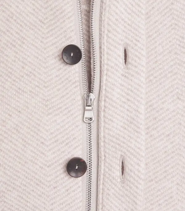 N.peal Cashmere Herringbone Jacket