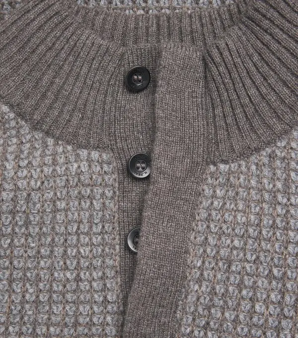 N.peal Organic Cashmere Button-up Sweater