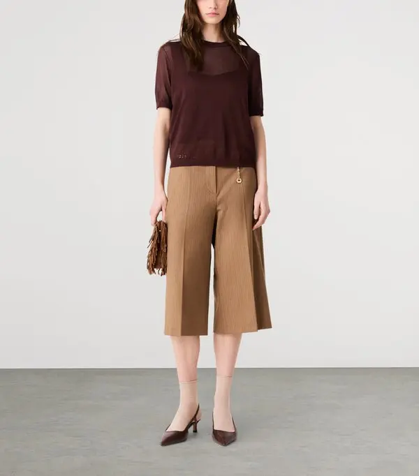 Maje Knit T-shirt And Cami Top Set