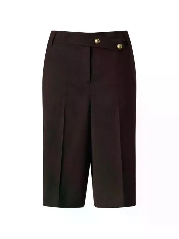 Pinko Logo-patch Pleated Trousers - Brown