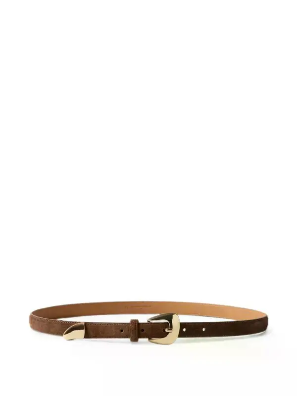 Claudie Pierlot Suede-finish Buckle-fastening Belt - Brown