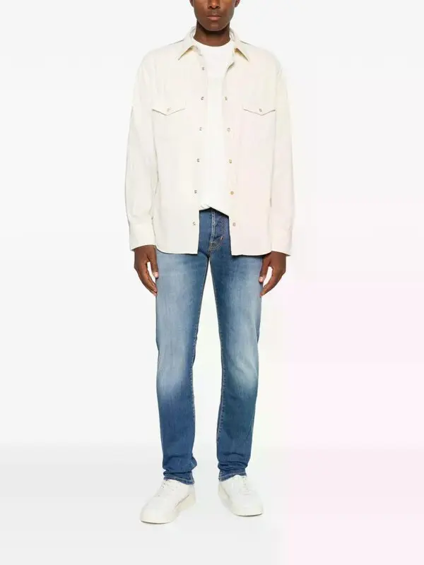 Jacob Cohen Faded-effect Logo-patch Jeans