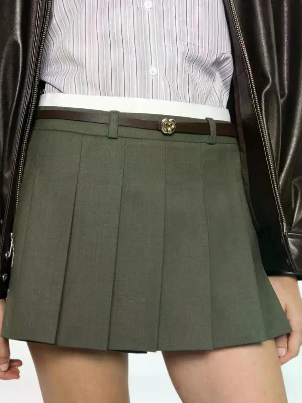 Maje Pleated Belted Shorts