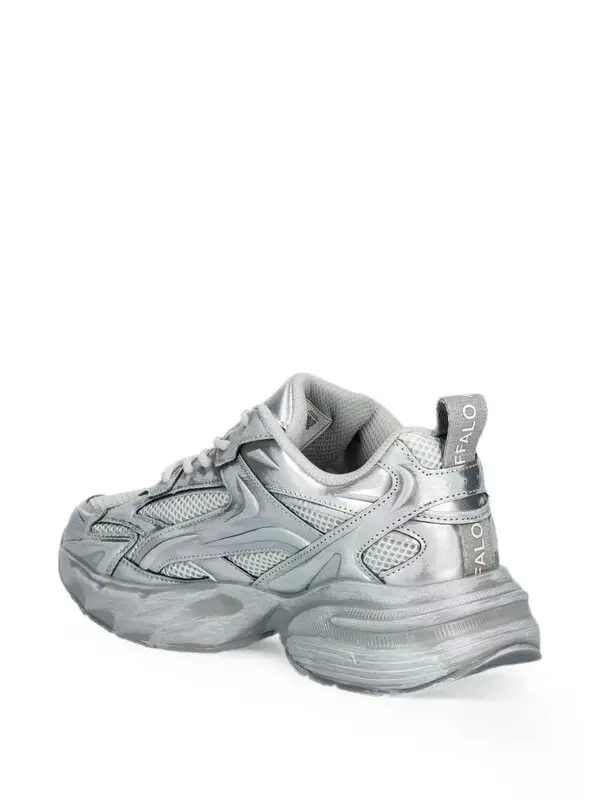 BUFFALO Gianna One Metallic-effect Panelled Sneakers