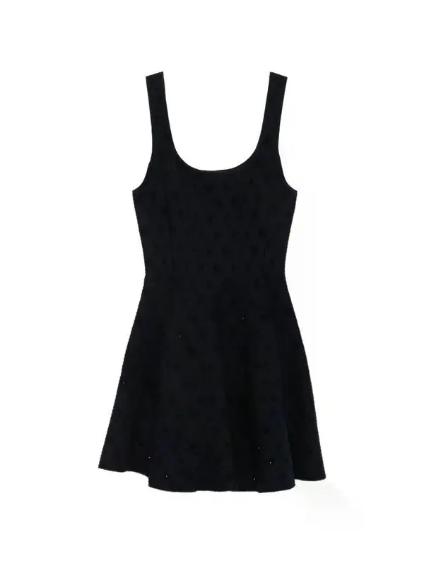 Maje Rhinestone-embellished Sleeveless Mini Dress - Blue