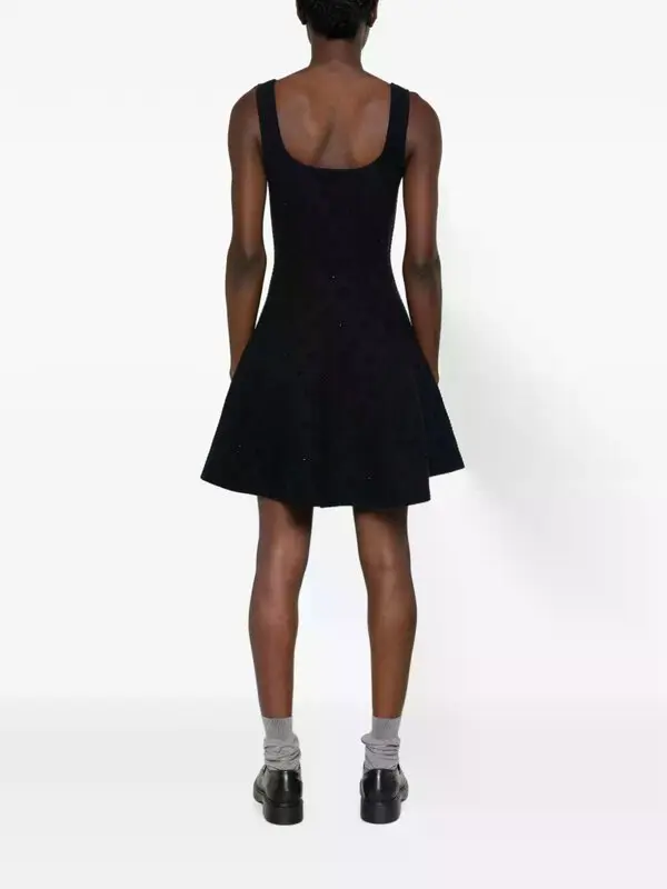 Maje Rhinestone-embellished Sleeveless Mini Dress