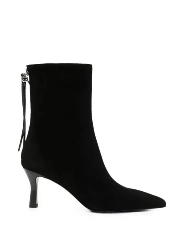 Maje Pointed-toe Rear-zip Ankle Boots