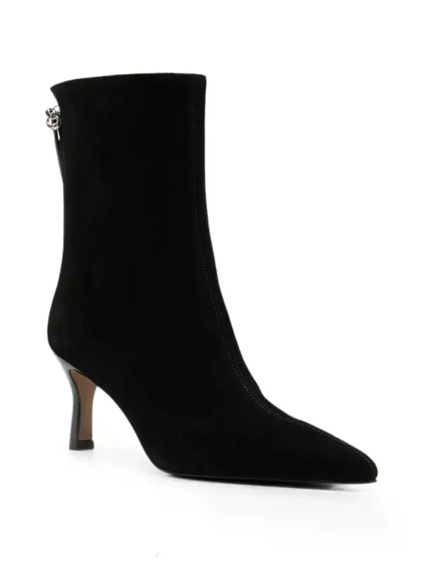 Maje Pointed-toe Rear-zip Ankle Boots