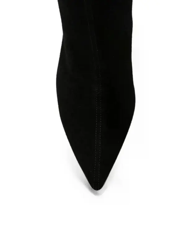 Maje Pointed-toe Rear-zip Ankle Boots