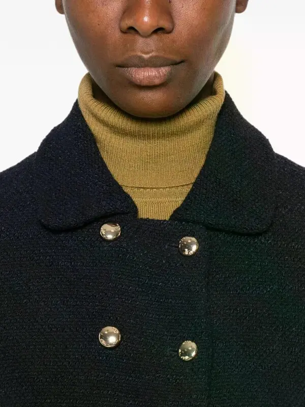 Maje Double-breasted Cropped Blazer
