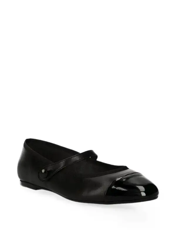JONAK PARIS Patent-toe-cap Touch-strap Ballet Flats