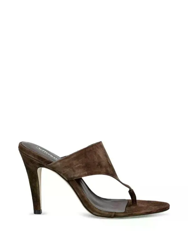 Jeffrey Campbell Marilla Suede Thong-strap Sandals - Brown
