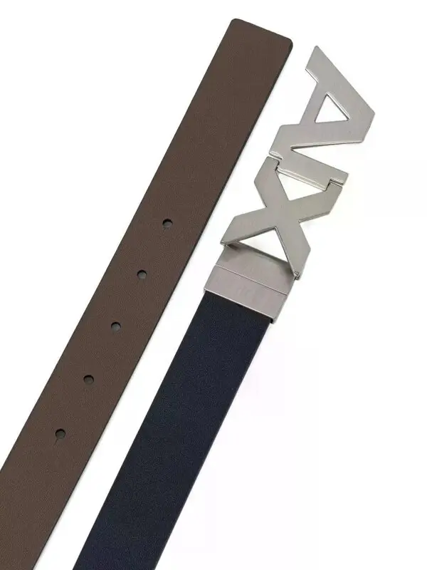 Armani Exchange Reversible Logo-buckle Belt