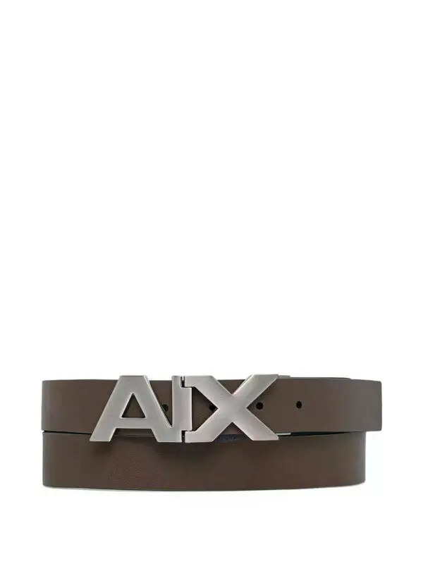 Armani Exchange Reversible Logo-buckle Belt