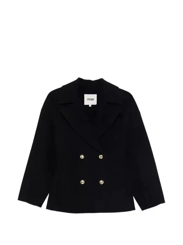 Maje Double-breasted Wool Jacket