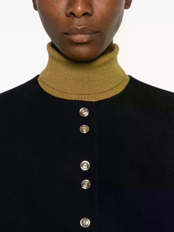 Maje Faux-fur Collar Button-down Coat