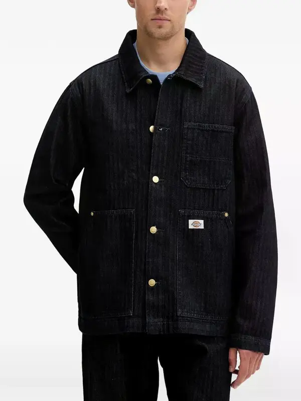 Dickies Selvedge Herringbone-pattern Denim Jacket