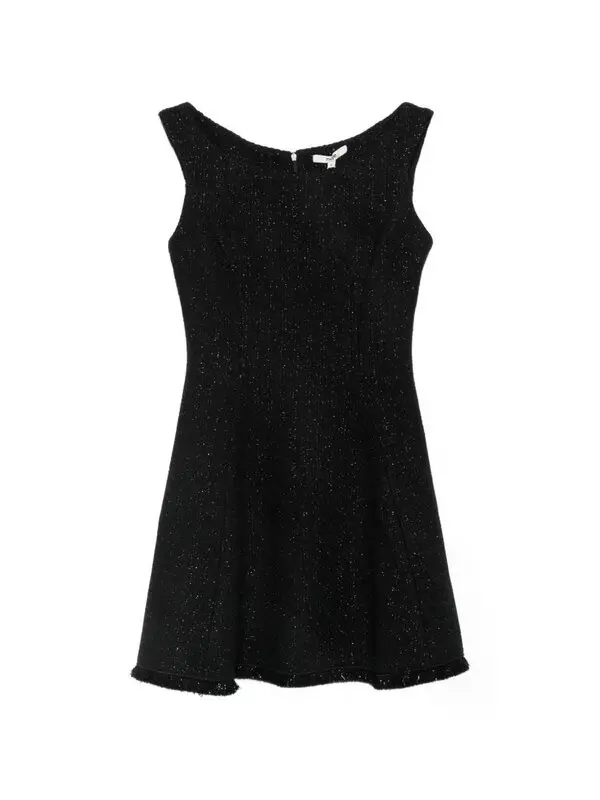 Maje Frayed-hem Mini Dress