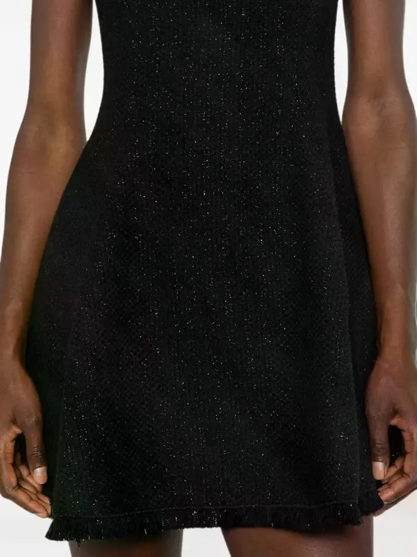 Maje Frayed-hem Mini Dress