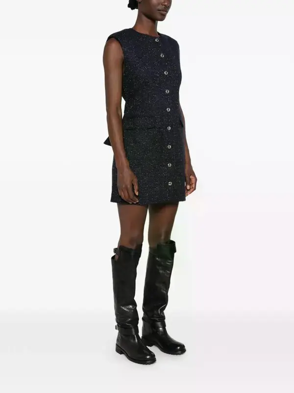 Maje Button-up Mini Dress