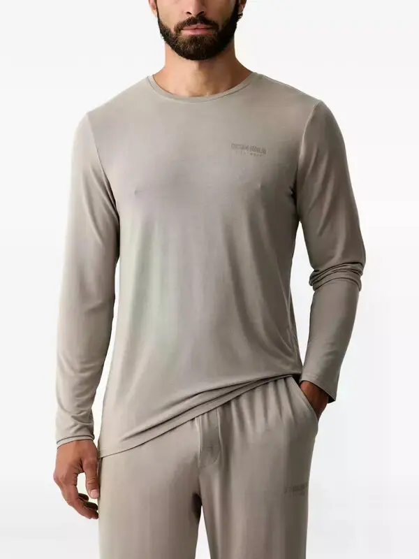 CR7 CRISTIANO RONALDO Logo-print Long-sleeve Pajamas