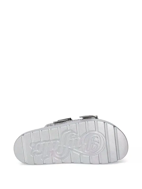 BUFFALO Raya Ari Glam Glitter-effect Flat Sandals