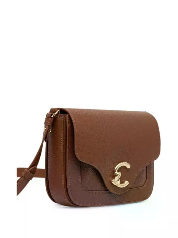 COCCINELLE Logo-plaque Pebbled Shoulder Bag
