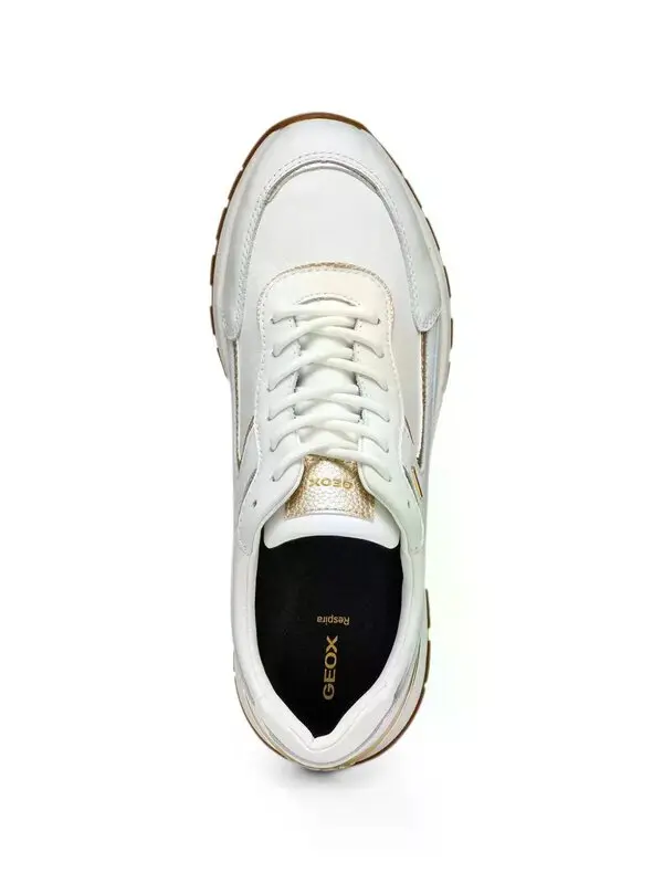 Geox Metallic-trim Lace-up Sneakers