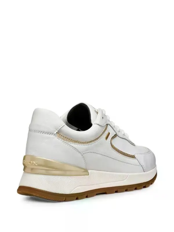Geox Metallic-trim Lace-up Sneakers