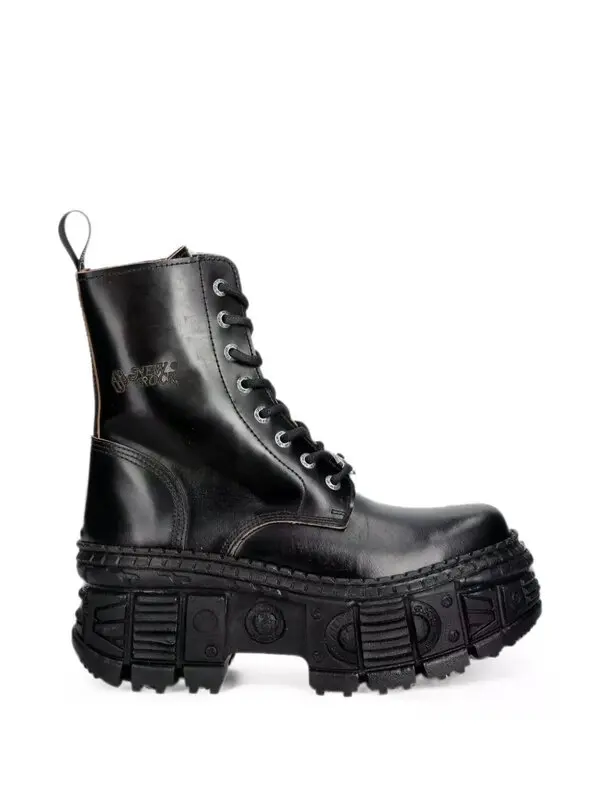 NEW ROCK Platform Lace-up Boots