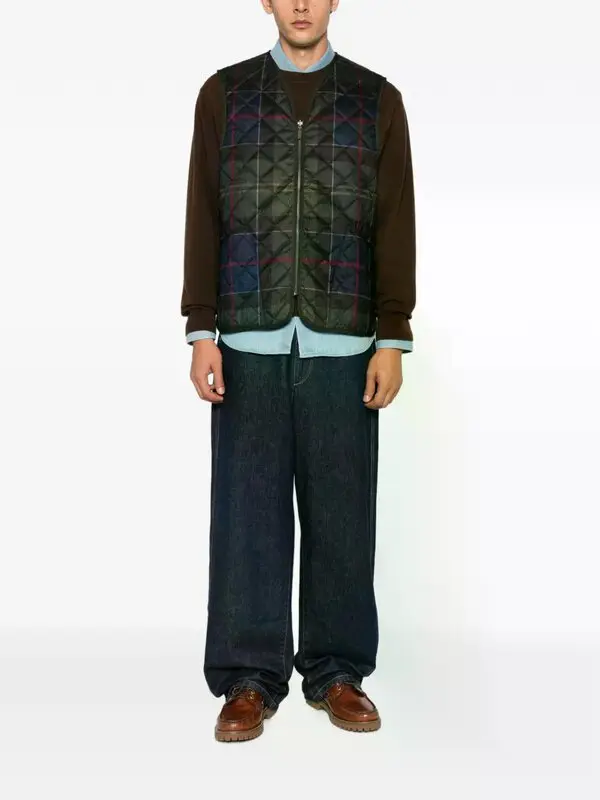 Barbour Quilted Tartan Waistcoat