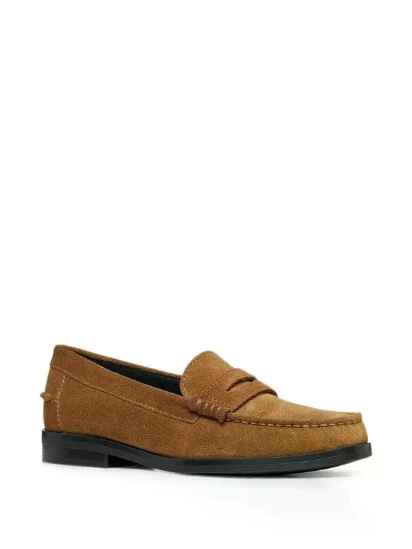 Geox Suede Penny-slot Loafers
